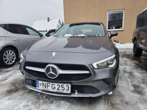 Grey Mercedes-Benz CLA 200 2020 in Vilnius, with an engine capacity of 1.95 L and mileage of 222 thousand km for 16500 €, photo  on AUTOMOTO.COM.LV