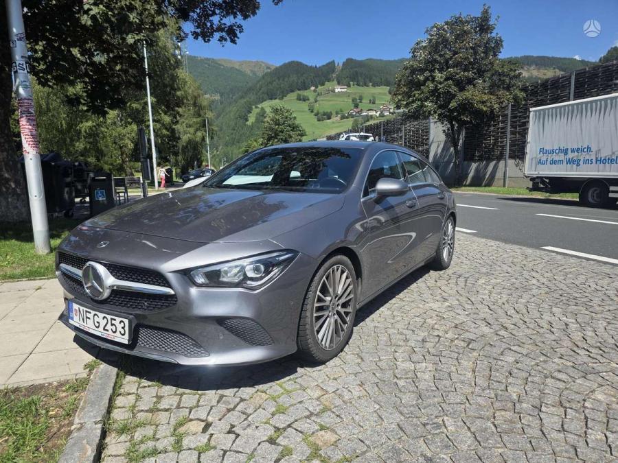 Grey Mercedes-Benz CLA 200 2020 in Vilnius, with an engine capacity of 1.95 L and mileage of 223 thousand km for 15950 €, photo 1 on AUTOMOTO.COM.LV