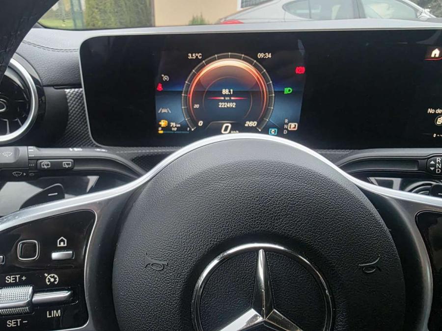 Grey Mercedes-Benz CLA 200 2020 in Vilnius, with an engine capacity of 1.95 L and mileage of 223 thousand km for 15950 €, photo 16 on AUTOMOTO.COM.LV