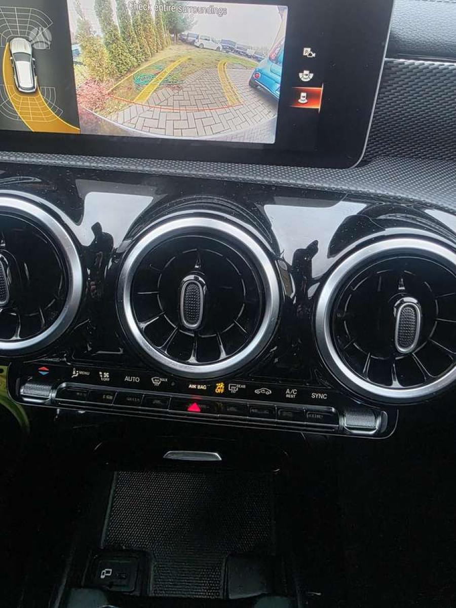 Grey Mercedes-Benz CLA 200 2020 in Vilnius, with an engine capacity of 1.95 L and mileage of 227 thousand km for 15750 €, photo 13 on AUTOMOTO.COM.LV