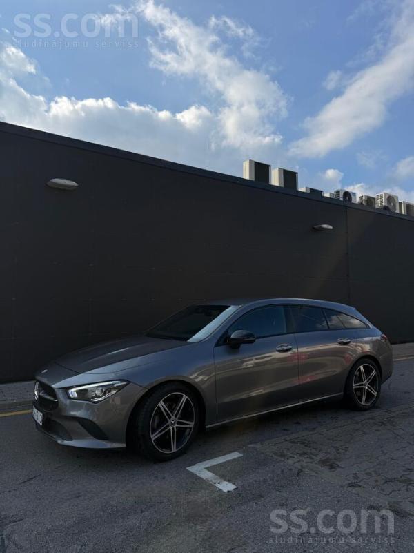 Grey Mercedes-Benz CLA 200 2021 in Riga, with an engine capacity of 2.00 L and mileage of 110 thousand km for 23600 €, photo 1 on AUTOMOTO.COM.LV