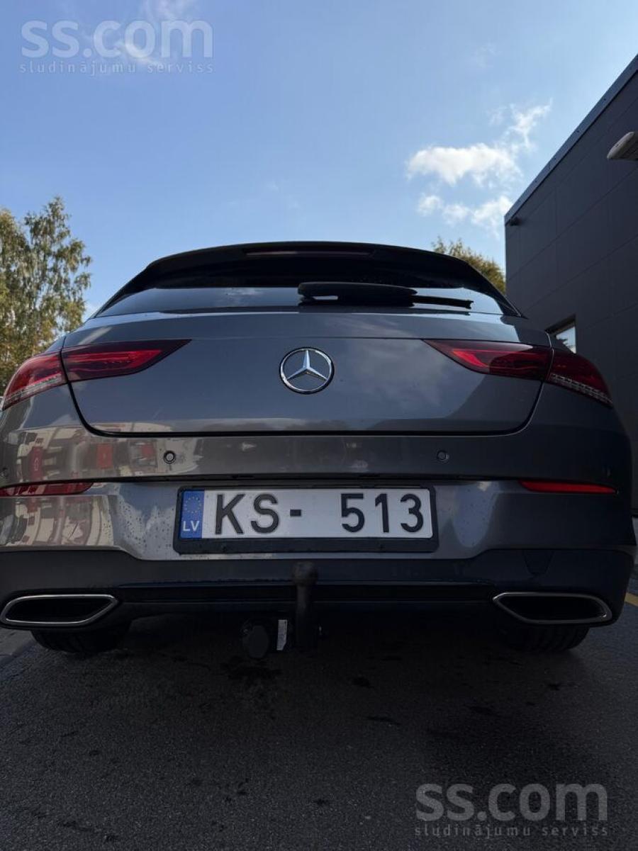 Grey Mercedes-Benz CLA 200 2021 in Riga, with an engine capacity of 2.00 L and mileage of 110 thousand km for 23600 €, photo 6 on AUTOMOTO.COM.LV