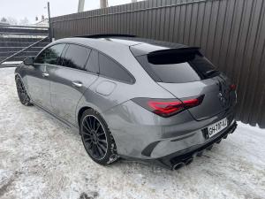 Grey Mercedes-Benz CLA 200 2022 in Kaunas, with an engine capacity of 1.95 L and mileage of 158 thousand km for 12999 €, photo  on AUTOMOTO.COM.LV