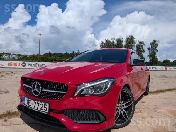 Red Mercedes-Benz CLA 200 2018 in Bauska, with an engine capacity of 1.60 L and mileage of 61 thousand km for 20000 €, photo 2 on AUTOMOTO.COM.LV