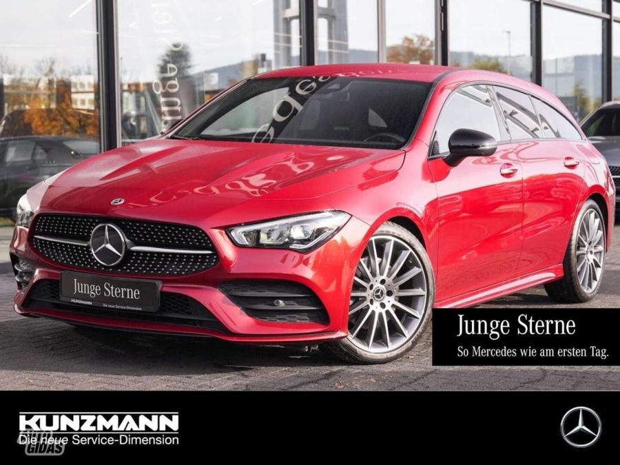 Sarkans Mercedes-Benz CLA 200 2021 Kauņa, ar dzinēja tilpumu 1.30 L un nobraukumu 53 tūkst. km par 28632 €, foto 1 vietnē AUTOMOTO.COM.LV