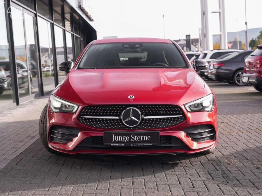Sarkans Mercedes-Benz CLA 200 2021 Kauņa, ar dzinēja tilpumu 1.30 L un nobraukumu 53 tūkst. km par 28632 €, foto 2 vietnē AUTOMOTO.COM.LV