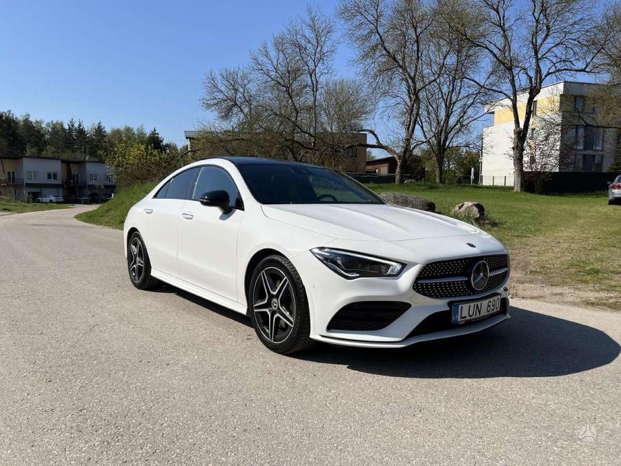 Balts Mercedes-Benz CLA 200 2020 Viļņa, ar dzinēja tilpumu 1.33 L un nobraukumu 107 tūkst. km par 26840 €, foto 2 vietnē AUTOMOTO.COM.LV