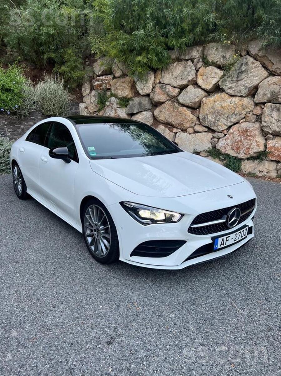 Balts Mercedes-Benz CLA 200 2023 Rīga, ar dzinēja tilpumu 1.40 L un nobraukumu 54 tūkst. km par 31500 €, foto 1 vietnē AUTOMOTO.COM.LV