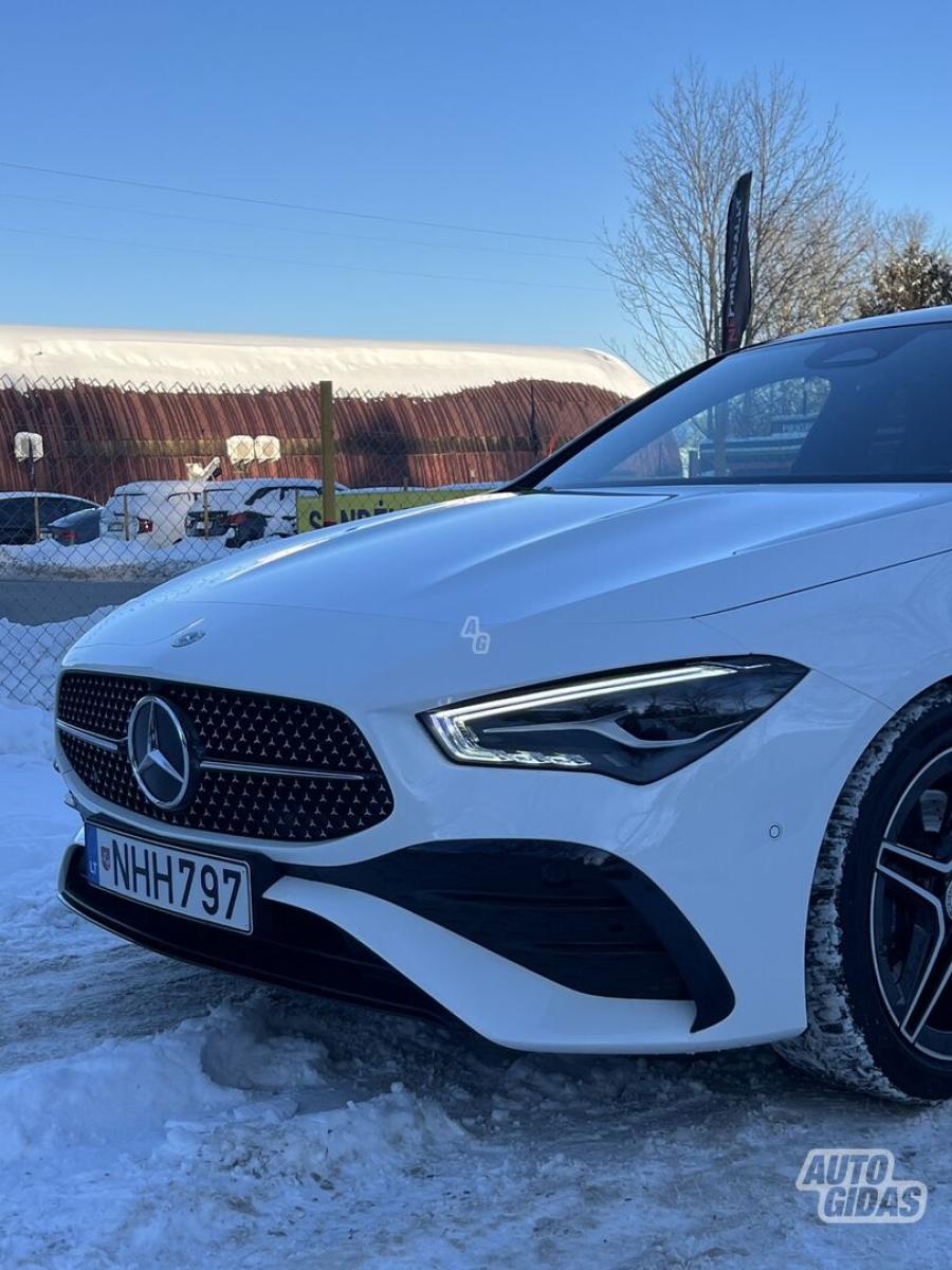 Balts Mercedes-Benz CLA 200 2024 Viļņa, ar dzinēja tilpumu 1.30 L un nobraukumu 26 tūkst. km par 39000 €, foto 2 vietnē AUTOMOTO.COM.LV