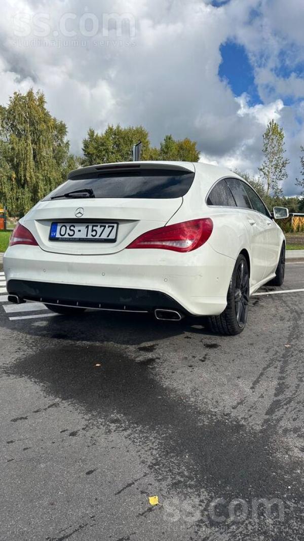 White Mercedes-Benz CLA 200 2016 in Riga, with an engine capacity of 2.20 L and mileage of 306 thousand km for 9500 €, photo 5 on AUTOMOTO.COM.LV