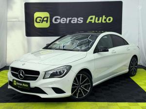 White Mercedes-Benz CLA 200 2015 in Vilnius, with an engine capacity of 2.14 L and mileage of 81 thousand km for 12100 €, photo  on AUTOMOTO.COM.LV