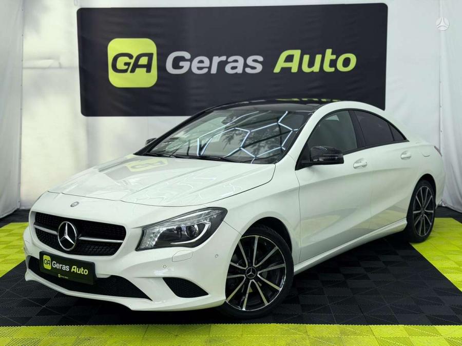Balts Mercedes-Benz CLA 200 2015 Viļņa, ar dzinēja tilpumu 2.14 L un nobraukumu 81 tūkst. km par 12100 €, foto 1 vietnē AUTOMOTO.COM.LV