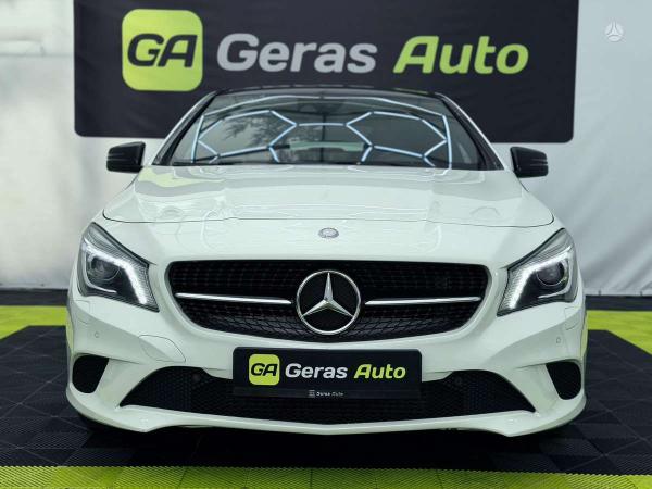 White Mercedes-Benz CLA 200 2015 in Vilnius, with an engine capacity of 2.14 L and mileage of 81 thousand km for 12100 €, photo 2 on AUTOMOTO.COM.LV