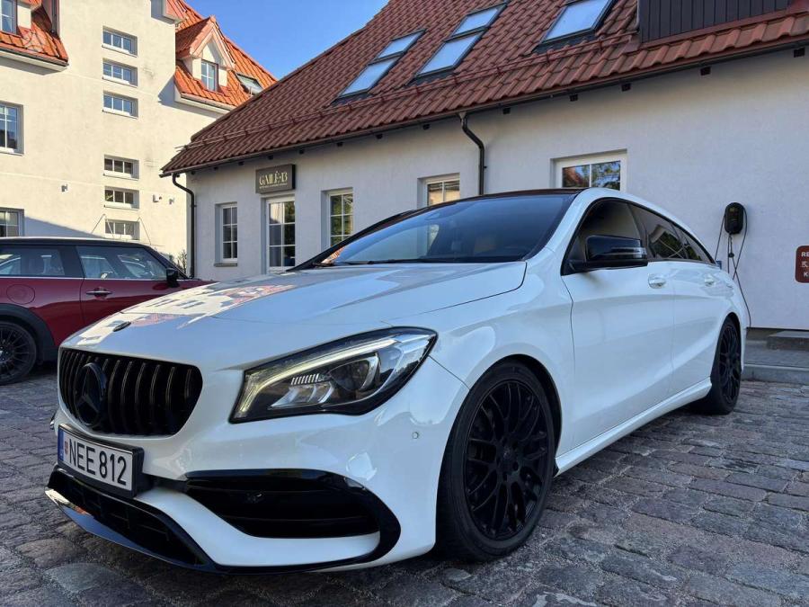 White Mercedes-Benz CLA 200 2016 in Klaipeda, with an engine capacity of 2.14 L and mileage of 331 thousand km for 11000 €, photo 34 on AUTOMOTO.COM.LV