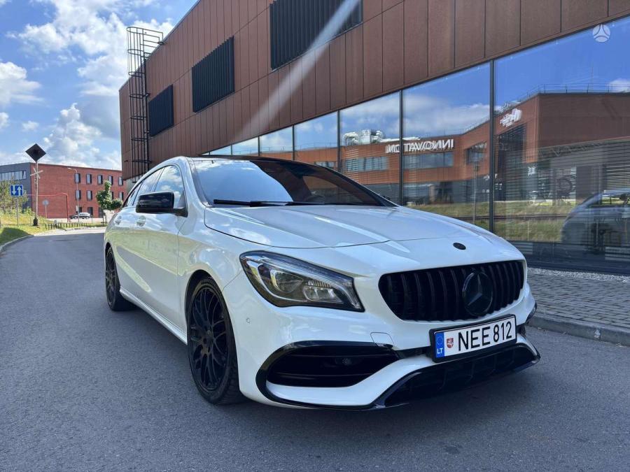 White Mercedes-Benz CLA 200 2016 in Klaipeda, with an engine capacity of 2.14 L and mileage of 331 thousand km for 11000 €, photo 39 on AUTOMOTO.COM.LV