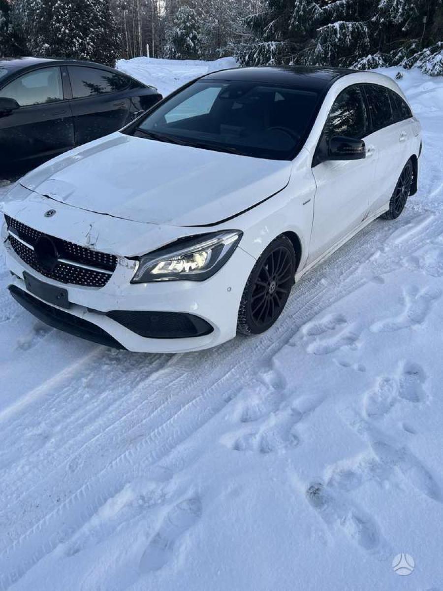 White Mercedes-Benz CLA 200 2019 in Kaunas, with an engine capacity of 2.14 L and mileage of 195 thousand km for 7500 €, photo 2 on AUTOMOTO.COM.LV