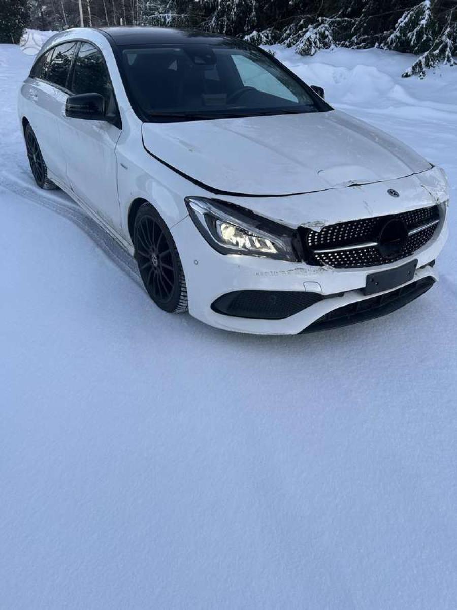 White Mercedes-Benz CLA 200 2019 in Kaunas, with an engine capacity of 2.14 L and mileage of 195 thousand km for 7500 €, photo 8 on AUTOMOTO.COM.LV