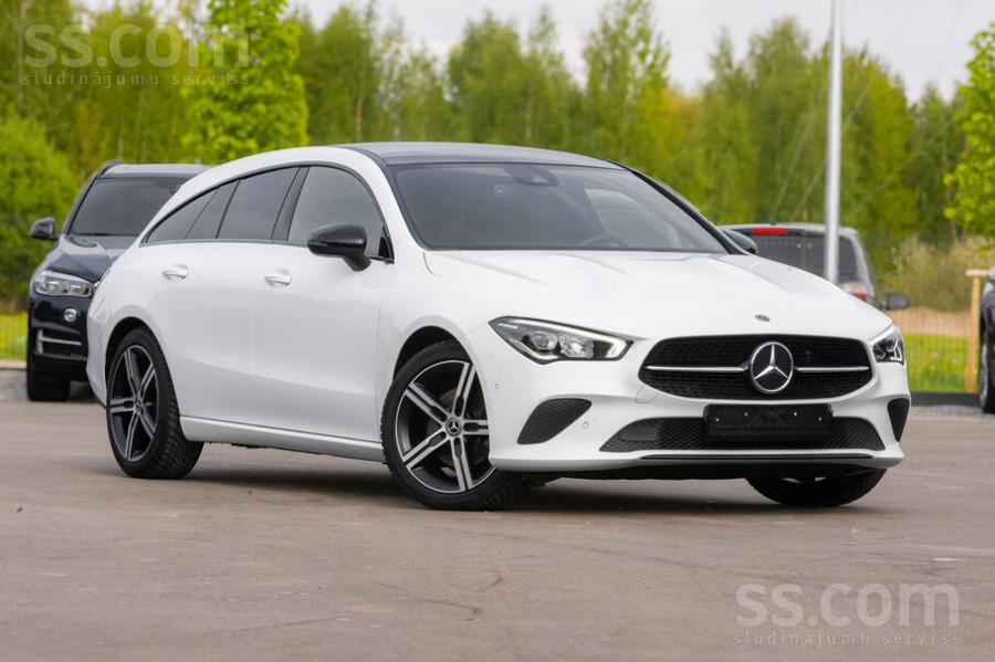 White Mercedes-Benz CLA 200 2020 in Jelgava, with an engine capacity of 2.00 L and mileage of 179 thousand km for 19800 €, photo 1 on AUTOMOTO.COM.LV