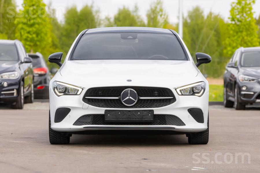 White Mercedes-Benz CLA 200 2020 in Jelgava, with an engine capacity of 2.00 L and mileage of 179 thousand km for 19800 €, photo 6 on AUTOMOTO.COM.LV