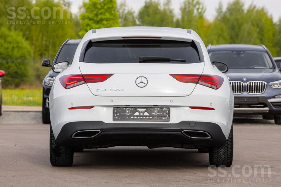 White Mercedes-Benz CLA 200 2020 in Jelgava, with an engine capacity of 2.00 L and mileage of 179 thousand km for 19800 €, photo 7 on AUTOMOTO.COM.LV