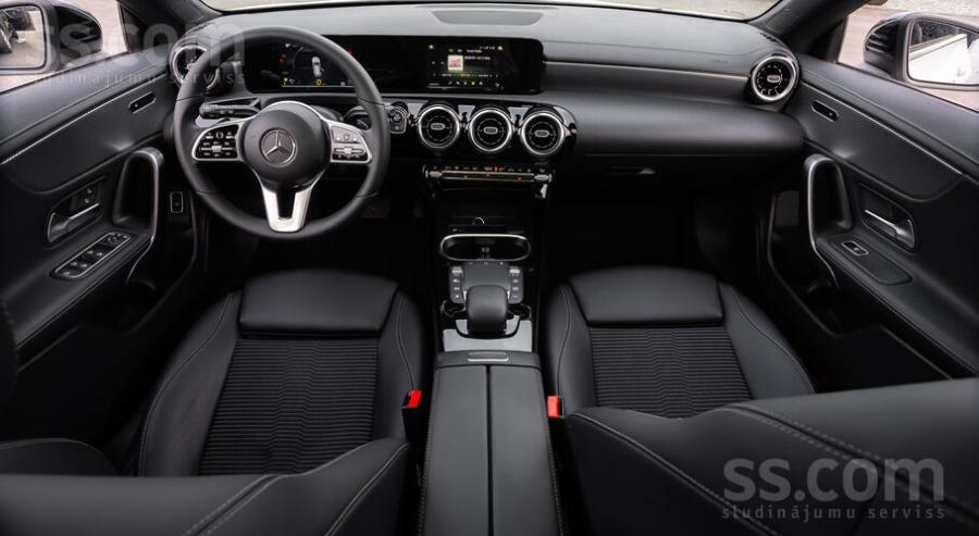 White Mercedes-Benz CLA 200 2020 in Jelgava, with an engine capacity of 2.00 L and mileage of 179 thousand km for 19800 €, photo 8 on AUTOMOTO.COM.LV