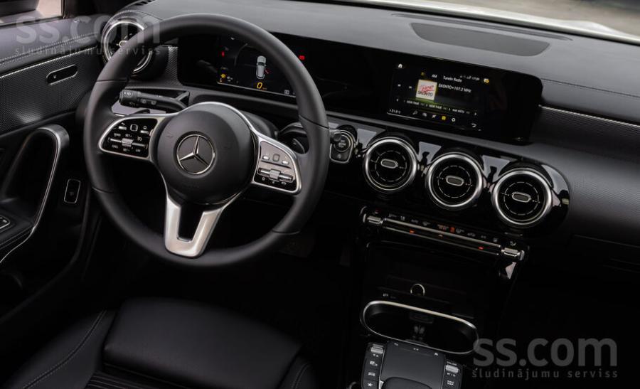 White Mercedes-Benz CLA 200 2020 in Jelgava, with an engine capacity of 2.00 L and mileage of 179 thousand km for 19800 €, photo 13 on AUTOMOTO.COM.LV