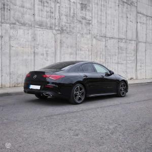 Black Mercedes-Benz CLA 220 2019 in Klaipeda, with an engine capacity of 1.99 L and mileage of 109 thousand km for 28000 €, photo 3 on AUTOMOTO.COM.LV