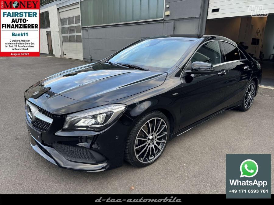 Melns Mercedes-Benz CLA 220 2017 Kauņa, ar dzinēja tilpumu 2.00 L un nobraukumu 77 tūkst. km par 26407 €, foto 1 vietnē AUTOMOTO.COM.LV