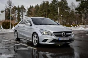 Grey Mercedes-Benz CLA 220 2013 in Elektrenai, with an engine capacity of 2.14 L and mileage of 198 thousand km for 10750 €, photo 3 on AUTOMOTO.COM.LV