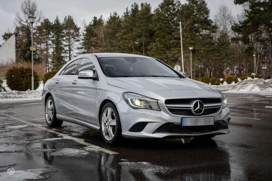 Grey Mercedes-Benz CLA 220 2013 in Elektrenai, with an engine capacity of 2.14 L and mileage of 198 thousand km for 10750 €, photo 3 on AUTOMOTO.COM.LV
