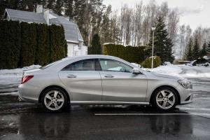 Grey Mercedes-Benz CLA 220 2013 in Elektrenai, with an engine capacity of 2.14 L and mileage of 198 thousand km for 10750 €, photo 4 on AUTOMOTO.COM.LV
