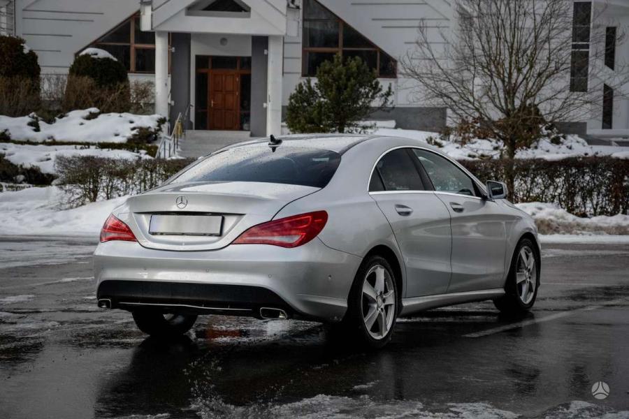 Grey Mercedes-Benz CLA 220 2013 in Elektrenai, with an engine capacity of 2.14 L and mileage of 198 thousand km for 10750 €, photo 5 on AUTOMOTO.COM.LV