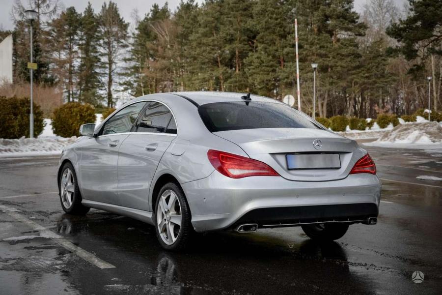 Grey Mercedes-Benz CLA 220 2013 in Elektrenai, with an engine capacity of 2.14 L and mileage of 198 thousand km for 10750 €, photo 7 on AUTOMOTO.COM.LV