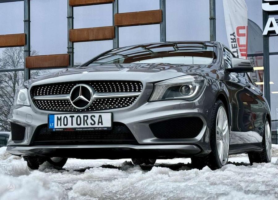 Pelēks Mercedes-Benz CLA 220 2014 Kauņa, ar dzinēja tilpumu 2.14 L un nobraukumu 255 tūkst. km par 12690 €, foto 1 vietnē AUTOMOTO.COM.LV