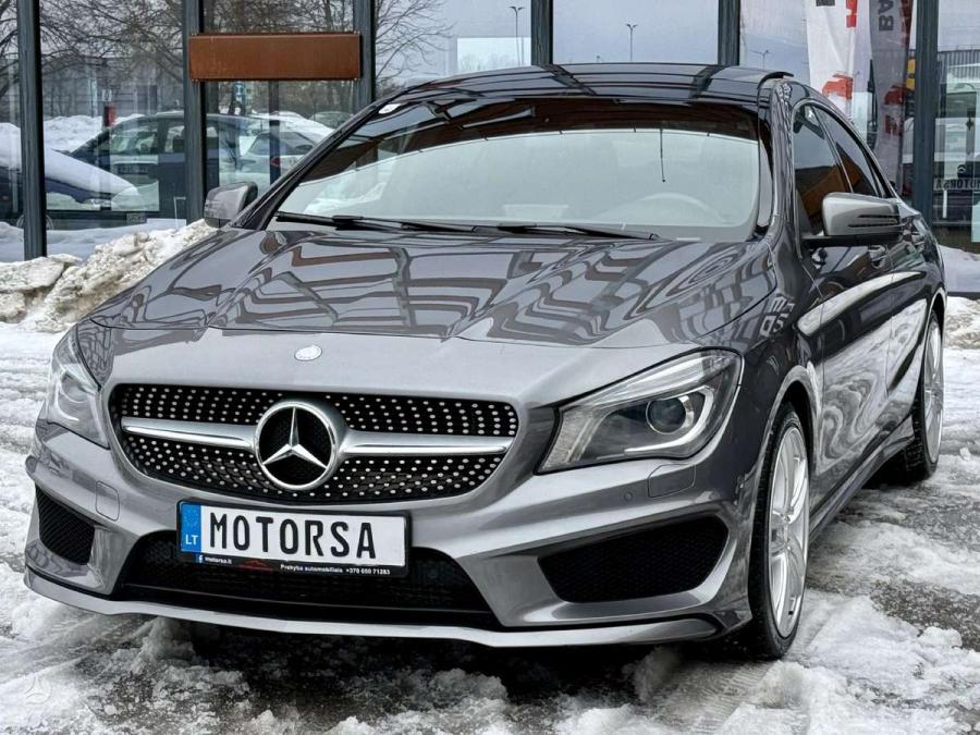 Pelēks Mercedes-Benz CLA 220 2014 Kauņa, ar dzinēja tilpumu 2.14 L un nobraukumu 255 tūkst. km par 12690 €, foto 2 vietnē AUTOMOTO.COM.LV