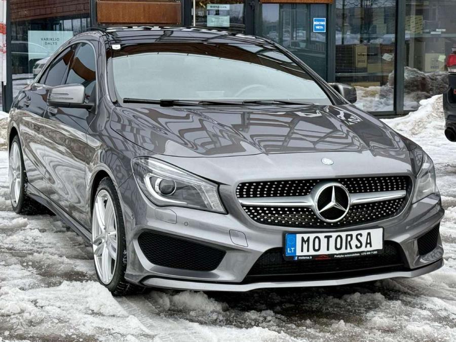 Pelēks Mercedes-Benz CLA 220 2014 Kauņa, ar dzinēja tilpumu 2.14 L un nobraukumu 255 tūkst. km par 12690 €, foto 3 vietnē AUTOMOTO.COM.LV