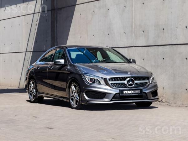 Grey Mercedes-Benz CLA 220 2015 in Riga, with an engine capacity of 2.20 L and mileage of 67 thousand km for 17900 €, photo 1 on AUTOMOTO.COM.LV