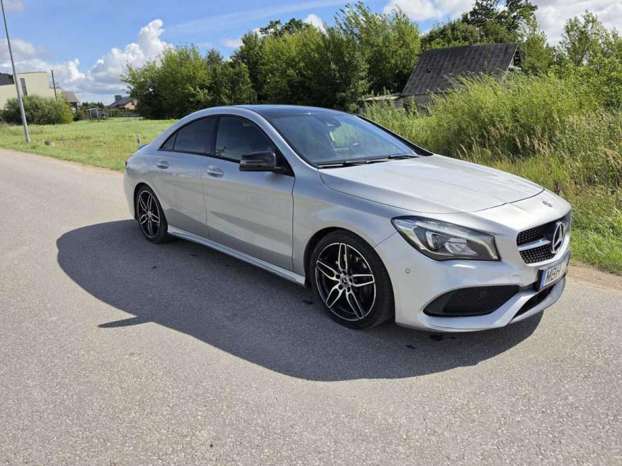 Pelēks Mercedes-Benz CLA 220 2017 Panevēža, ar dzinēja tilpumu 2.20 L un nobraukumu 203 tūkst. km par 12500 €, foto 3 vietnē AUTOMOTO.COM.LV