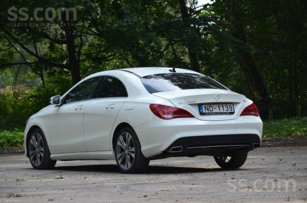 White Mercedes-Benz CLA 220 2014 in Riga, with an engine capacity of 2.20 L and mileage of 268 thousand km for 11700 €, photo 7 on AUTOMOTO.COM.LV