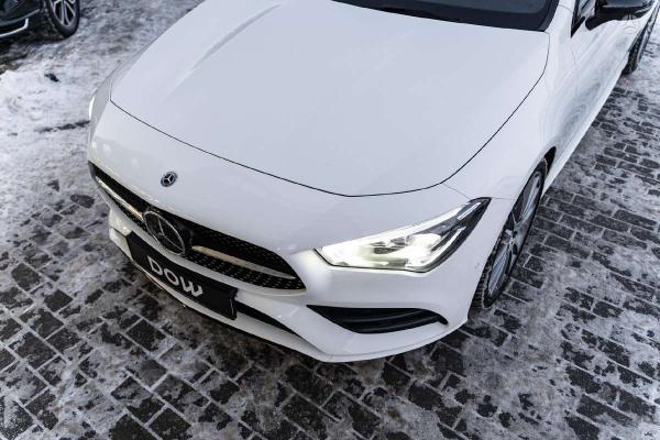 White Mercedes-Benz CLA 220 2019 in Vilnius, with an engine capacity of 1.99 L and mileage of 83 thousand km for 29900 €, photo 7 on AUTOMOTO.COM.LV