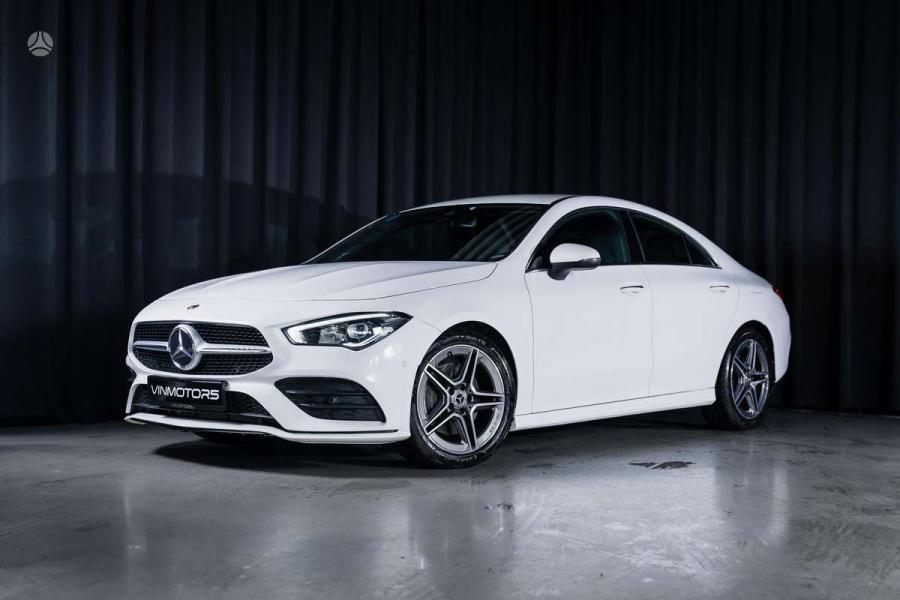 Balts Mercedes-Benz CLA 220 2022 Viļņa, ar dzinēja tilpumu 1.95 L un nobraukumu 77 tūkst. km par 29999 €, foto 1 vietnē AUTOMOTO.COM.LV