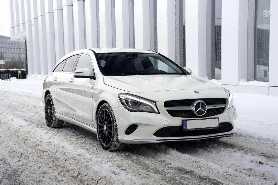 White Mercedes-Benz CLA 220 2016 in Vilnius, with an engine capacity of 1.99 L and mileage of 255 thousand km for 10990 €, photo 5 on AUTOMOTO.COM.LV