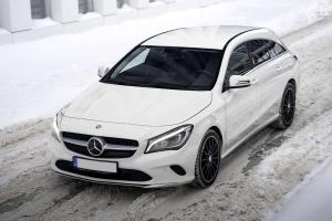 White Mercedes-Benz CLA 220 2016 in Vilnius, with an engine capacity of 1.99 L and mileage of 255 thousand km for 10990 €, photo 9 on AUTOMOTO.COM.LV