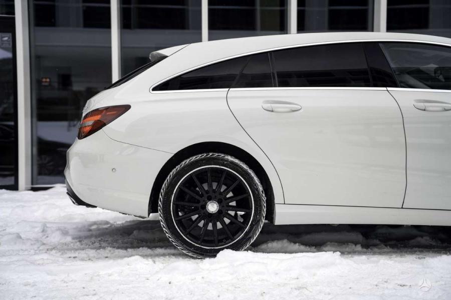 White Mercedes-Benz CLA 220 2016 in Vilnius, with an engine capacity of 1.99 L and mileage of 255 thousand km for 10990 €, photo 14 on AUTOMOTO.COM.LV
