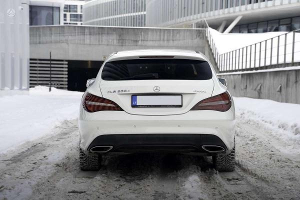 White Mercedes-Benz CLA 220 2016 in Vilnius, with an engine capacity of 2.14 L and mileage of 255 thousand km for 10990 €, photo 3 on AUTOMOTO.COM.LV