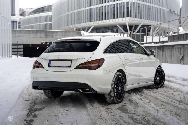 White Mercedes-Benz CLA 220 2016 in Vilnius, with an engine capacity of 2.14 L and mileage of 255 thousand km for 10990 €, photo 8 on AUTOMOTO.COM.LV