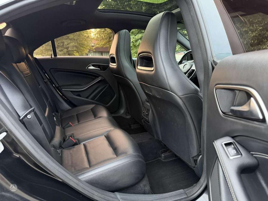 Black Mercedes-Benz CLA 250 2014 in Kaunas, with an engine capacity of 1.99 L and mileage of 220 thousand km for 9750 €, photo 18 on AUTOMOTO.COM.LV