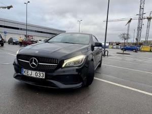 Black Mercedes-Benz CLA 250 2017 in Vilnius, with an engine capacity of 1.99 L and mileage of 131 thousand km for 18200 €, photo  on AUTOMOTO.COM.LV