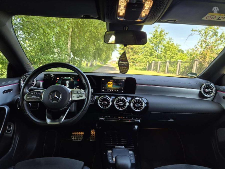 Black Mercedes-Benz CLA 250 2020 in Raseiniai, with an engine capacity of 1.30 L and mileage of 71 thousand km for 23500 €, photo 16 on AUTOMOTO.COM.LV