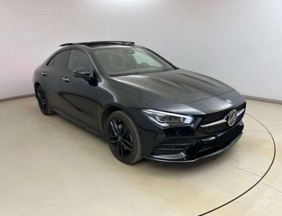 Black Mercedes-Benz CLA 250 2022 in Vilnius, with an engine capacity of 1.40 L and mileage of 46 thousand km for 29890 €, photo 4 on AUTOMOTO.COM.LV